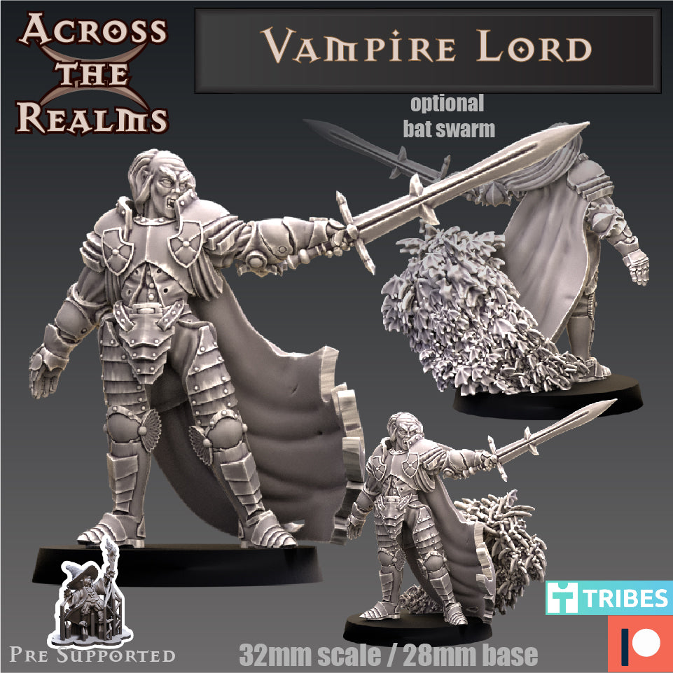 1x Vampire Lord with Bat Swarm - Across the Realms – HammerLine