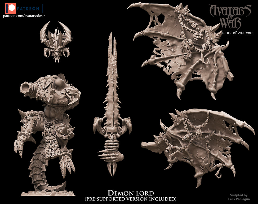 Demon Of Wrath Khan Wrath, War Demon – Mierce Miniatures