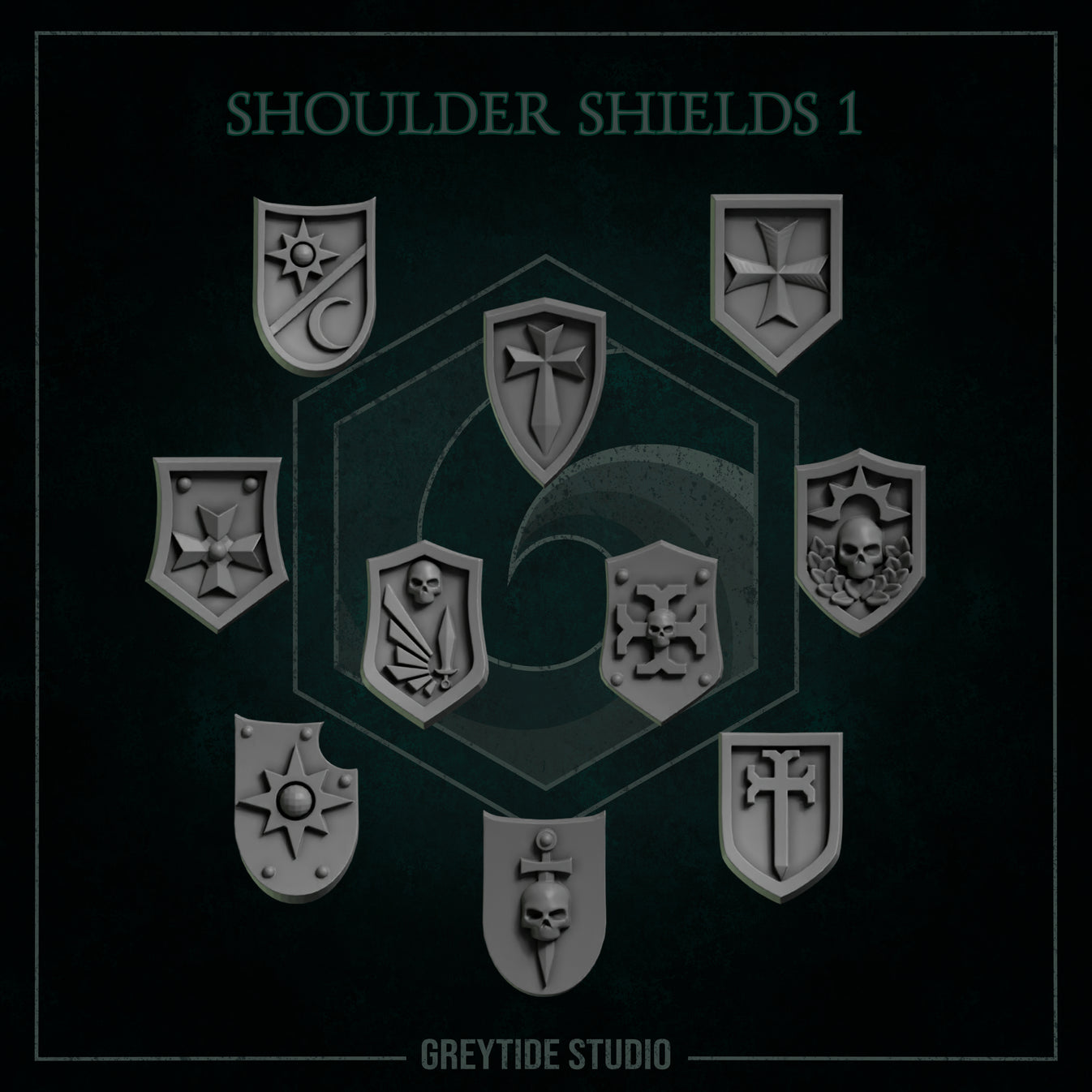 Shoulder shields 1 - GreyTide Studio – HammerLine