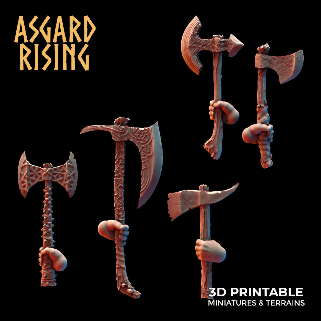 VIKINGS - AXES WEAPON SET - Asgard Rising – HammerLine