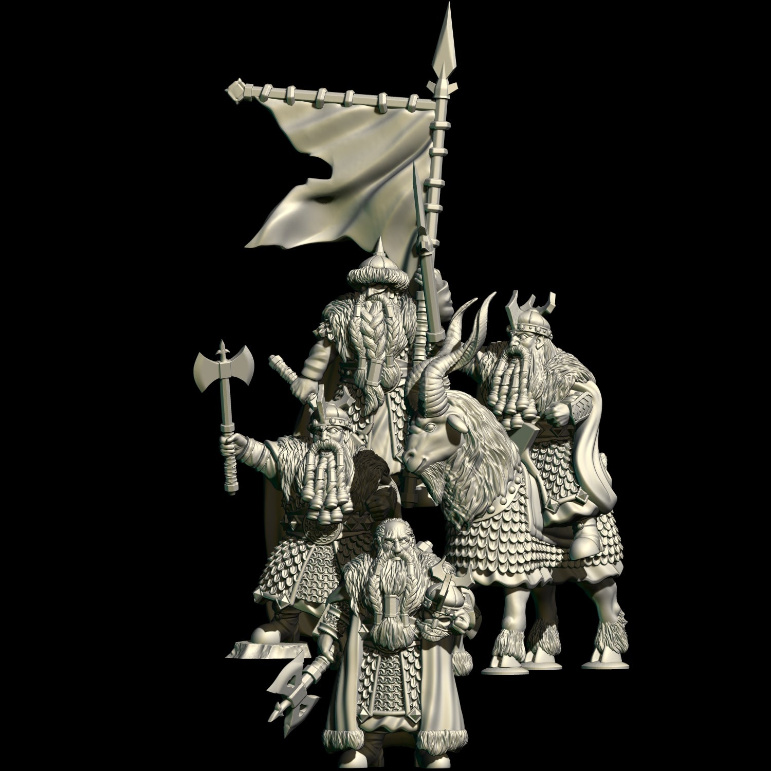 Eastern Dwarves Heroes - KzK Minis – HammerLine