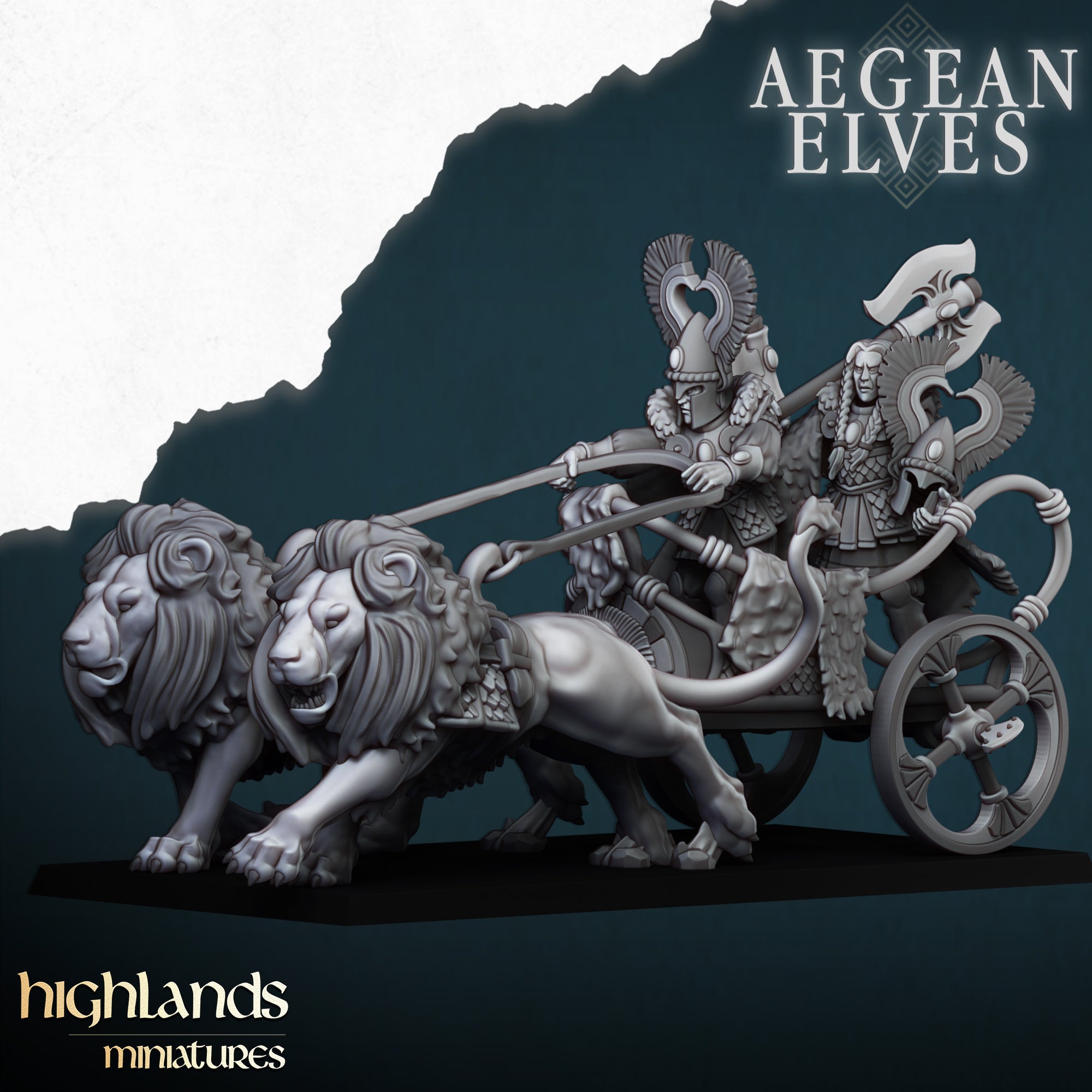 Nemean Lions Chariot - Aegean Elves - Highlands Miniatures – HammerLine