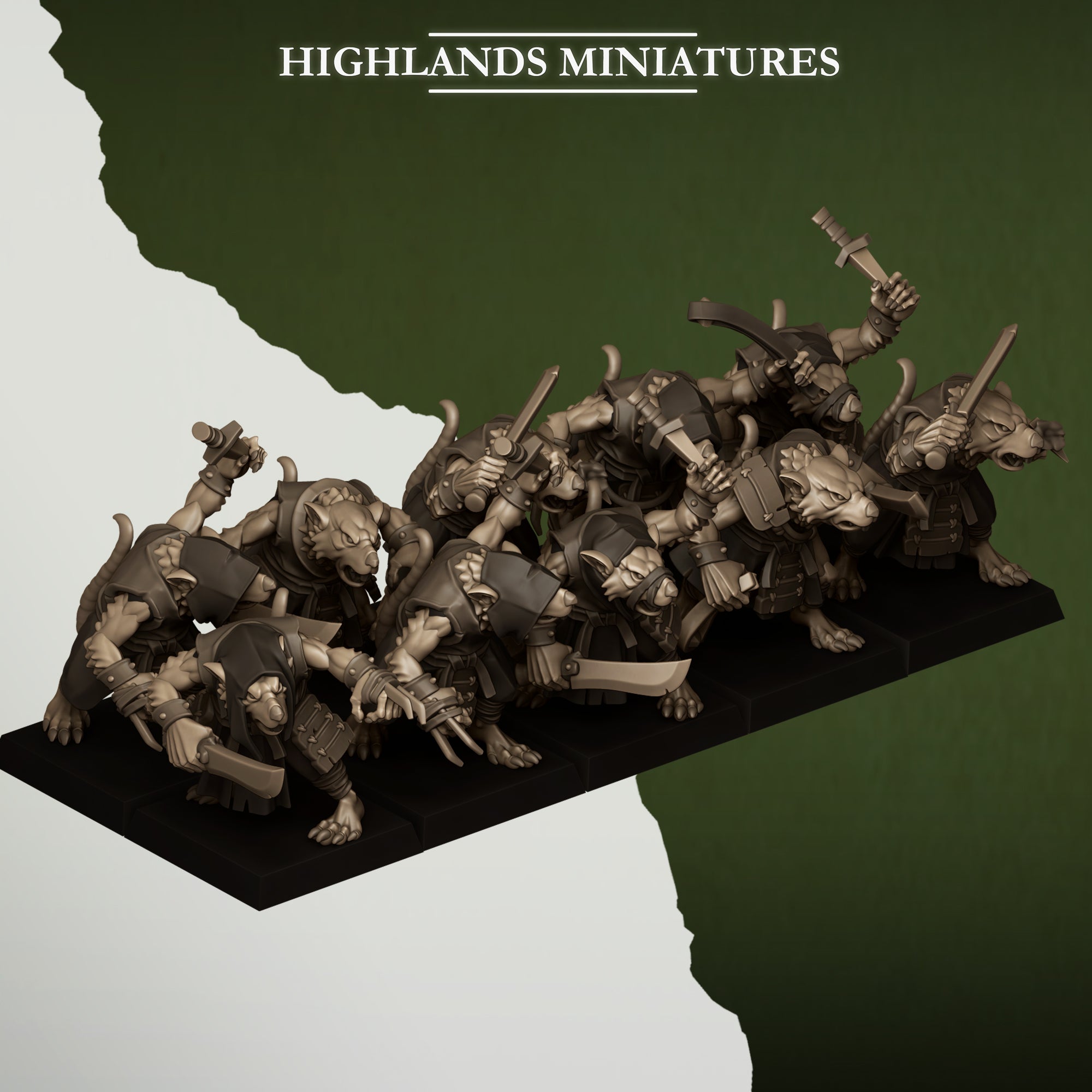 Sewer Vermin Thugs - Sewer Vermin - Highlands Miniatures – HammerLine