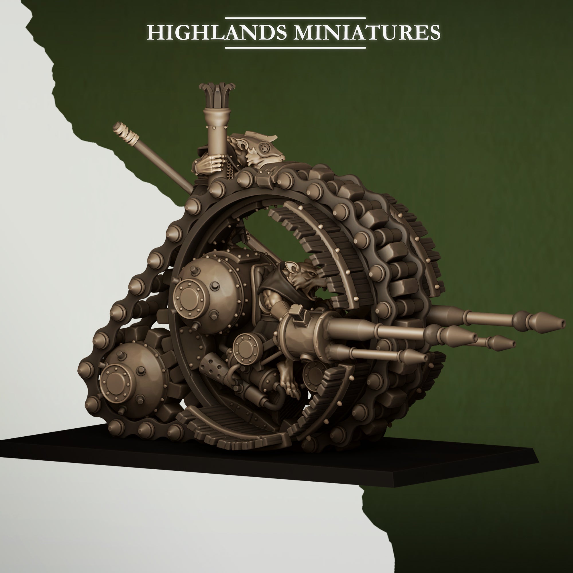 Sewer Vermin Wheeled Engine - Sewer Vermin - Highlands Miniatures ...