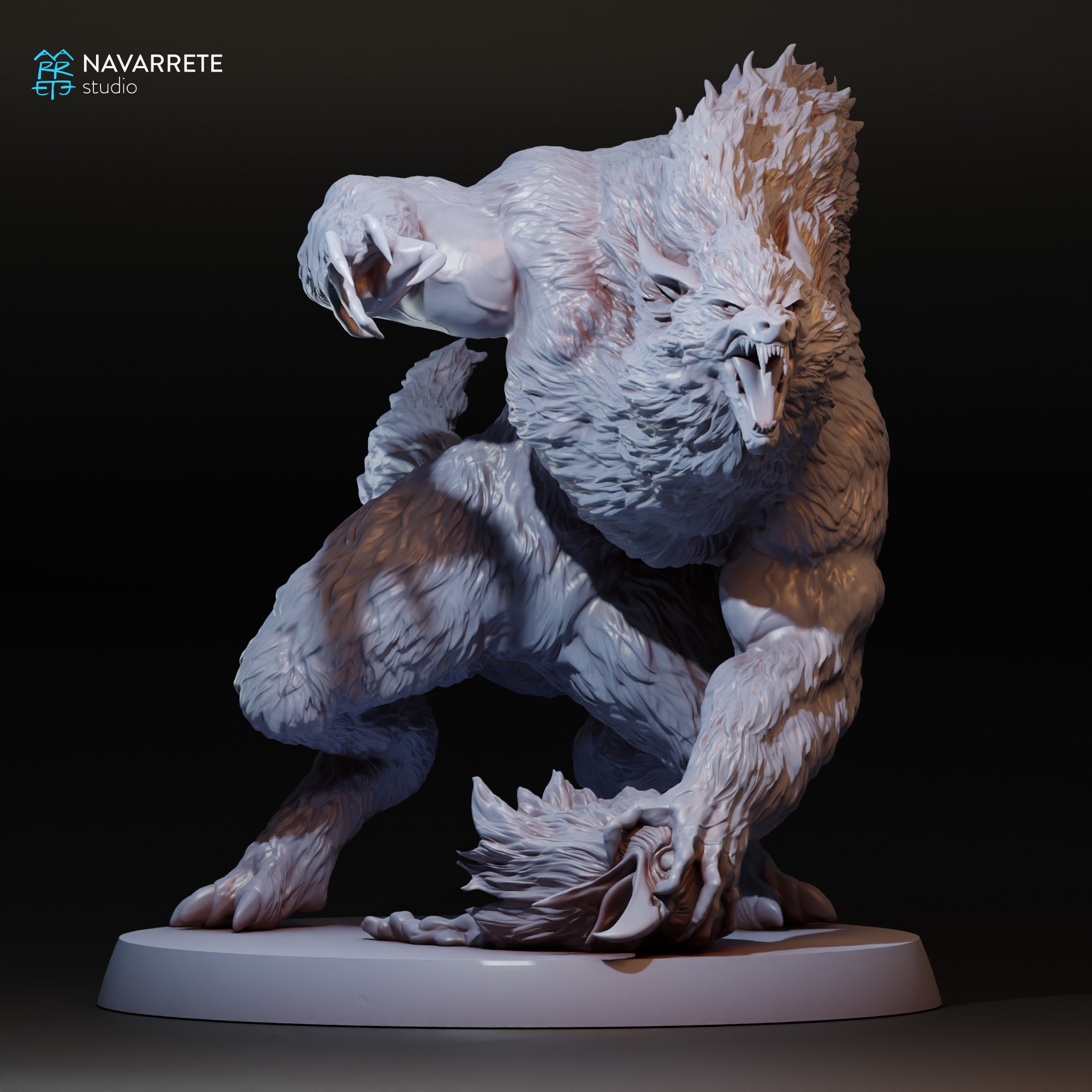 Werewolf Lord Pose 2 - Navarrete Studio – HammerLine