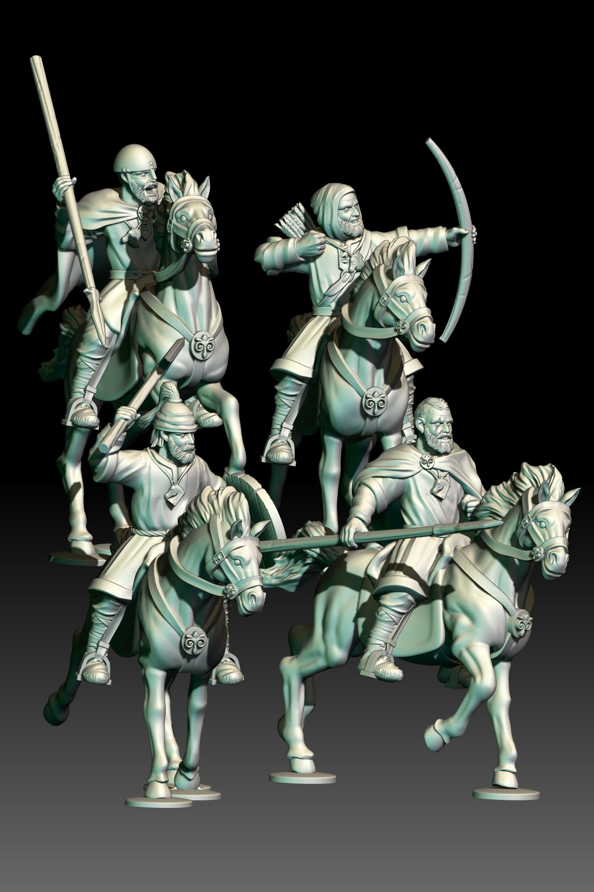 4x Horselords Militia Riders - KzK Minis – HammerLine
