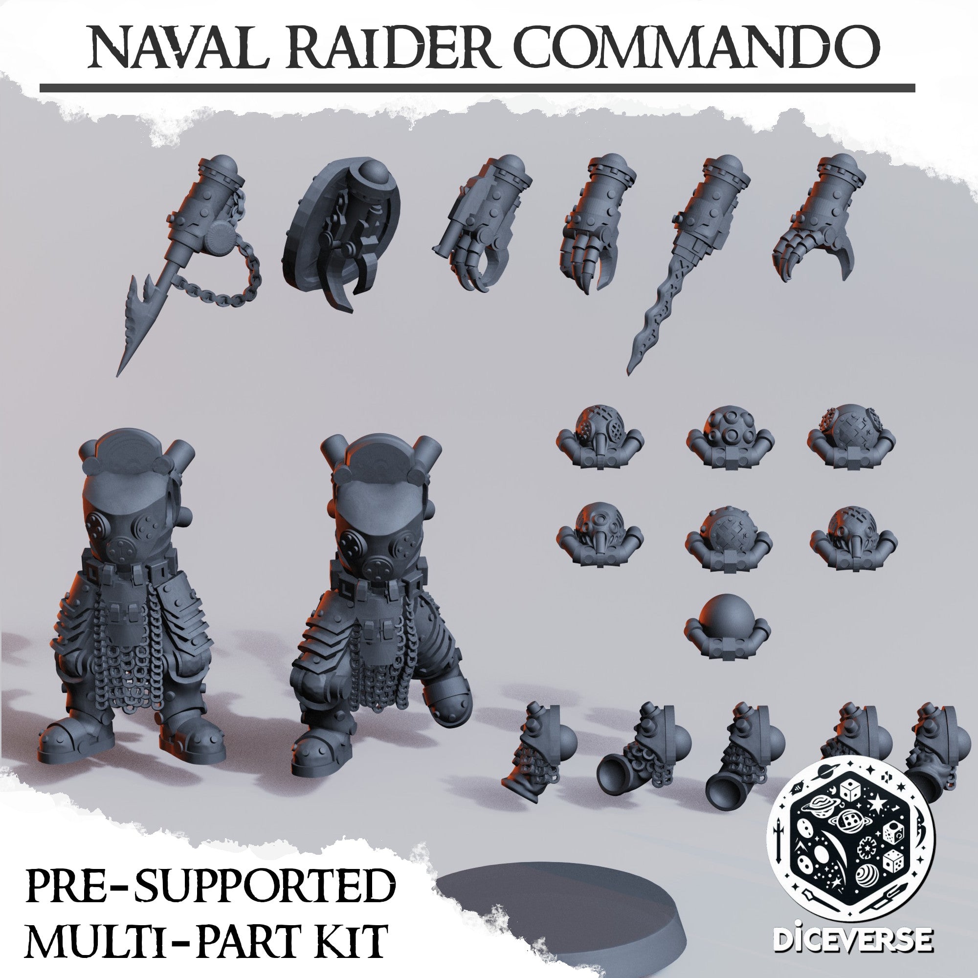 2x Heretic Naval Raider (Death) Commando - Diceverse – HammerLine