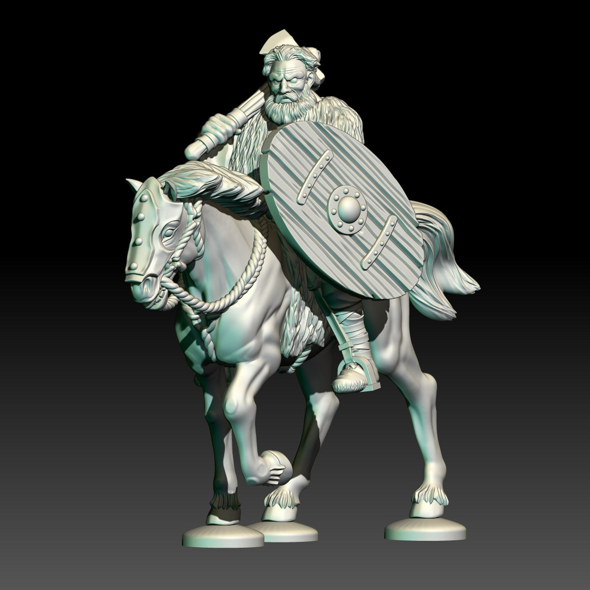 2x Mounted Wildmen - KzK Minis – HammerLine