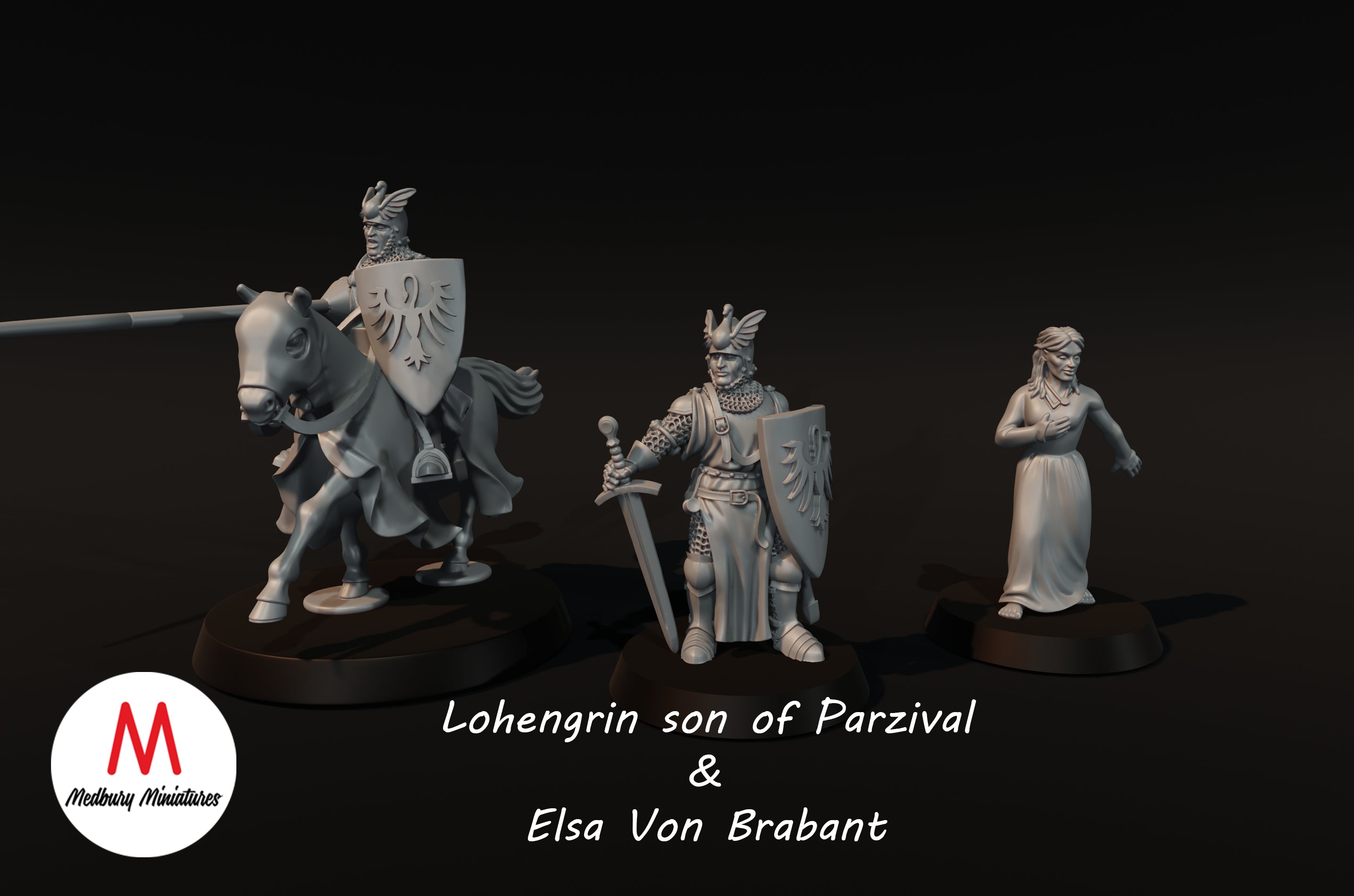 Lohengrin & Elsa - Medbury Miniatures – HammerLine