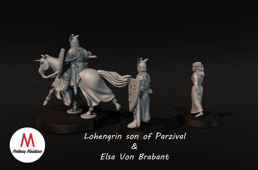 Lohengrin & Elsa - Medbury Miniatures – HammerLine