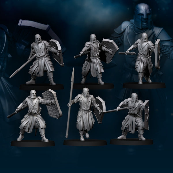 6x Human North Soldier with Spear and Shield - Davale Games – HammerLine