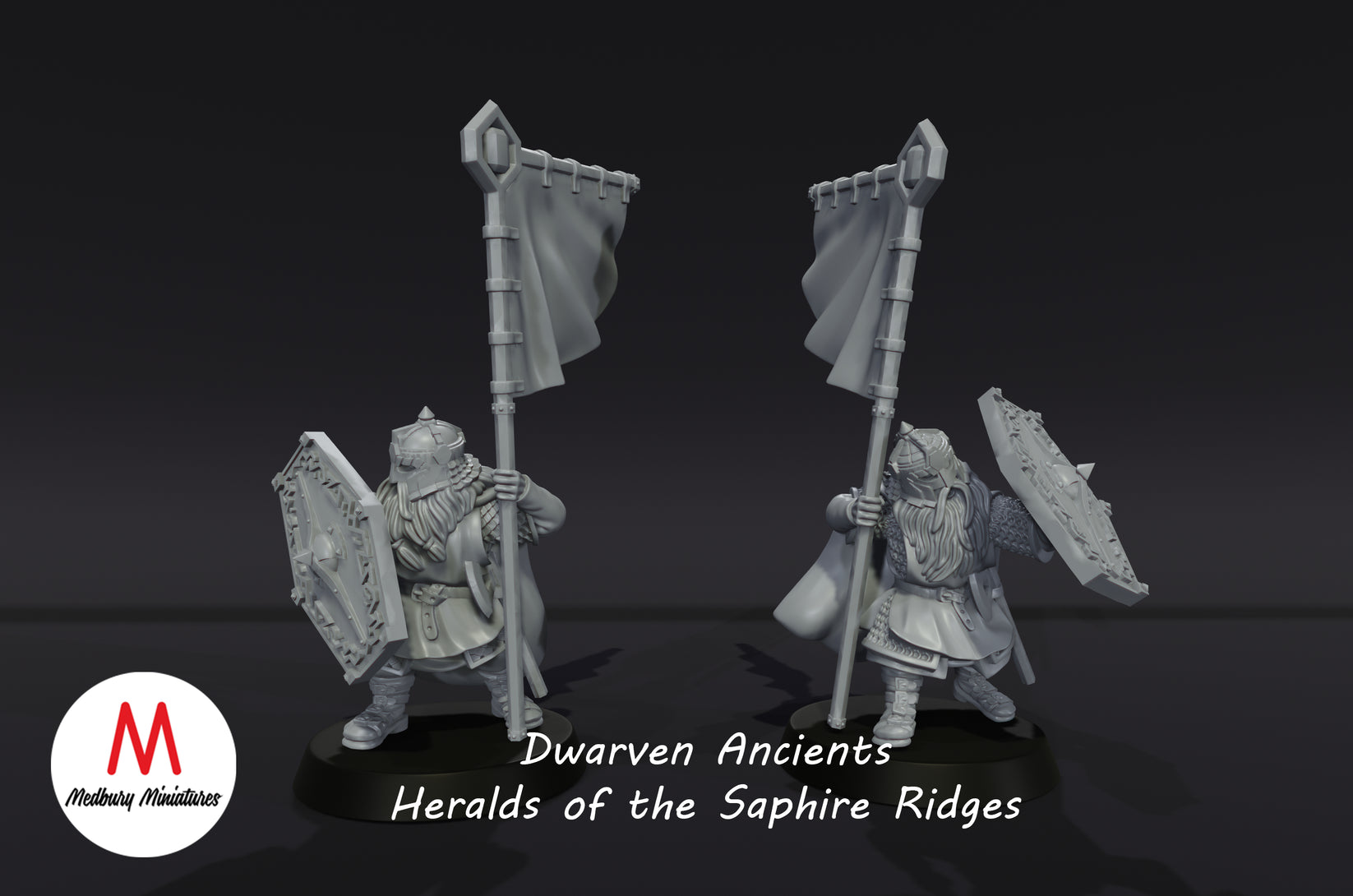 Dwarven Ancients, Heralds of the Sapphire Ridges - Medbury Miniatures ...