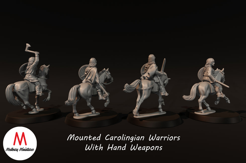 Mounted Carolingian Warriors With Hand Weapons - Medbury Miniatures ...