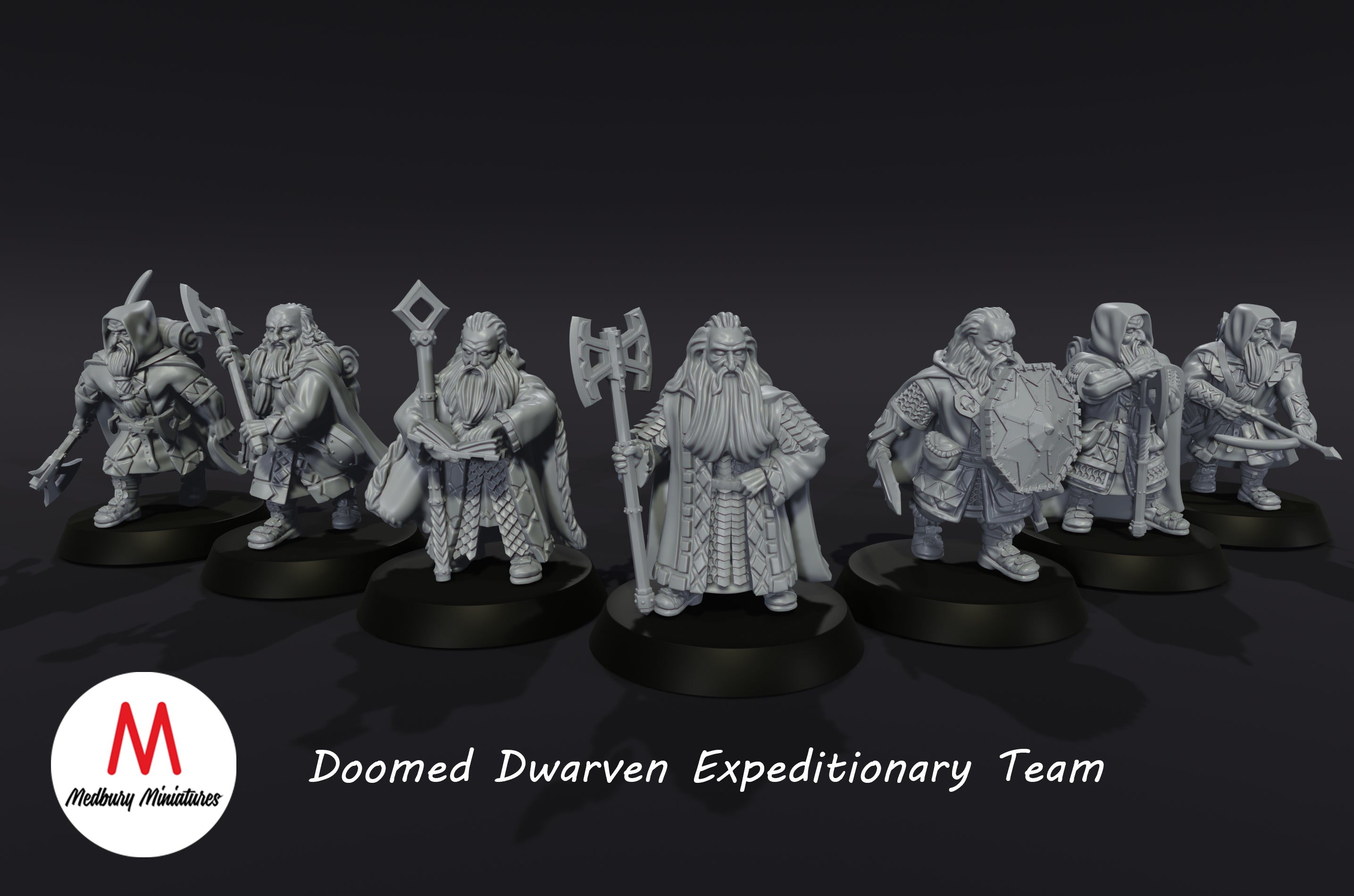 Doomed Dwarven Expeditionary Team - Medbury Miniatures – HammerLine