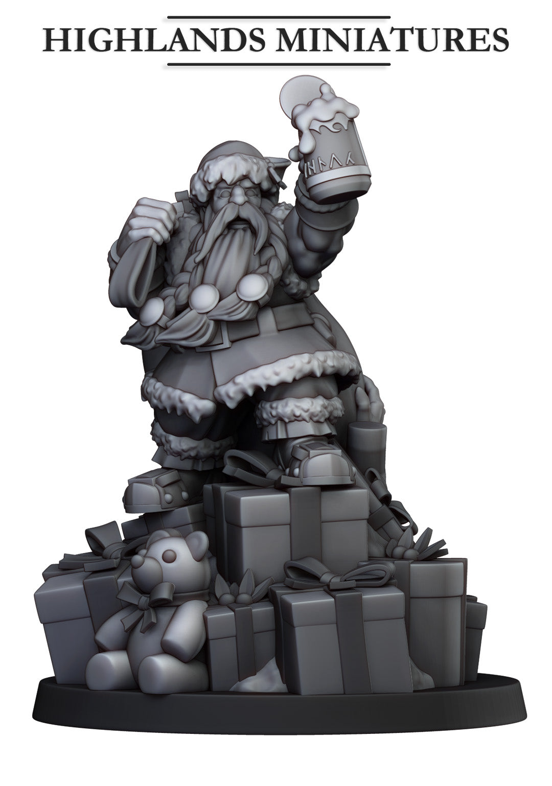 Christmas Santa Dwarf by Highlands Miniatures – HammerLine