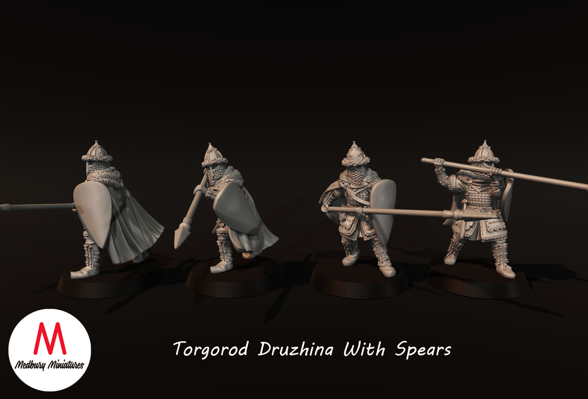 Torgorod Druzhina With Spears - Medbury Miniatures – HammerLine