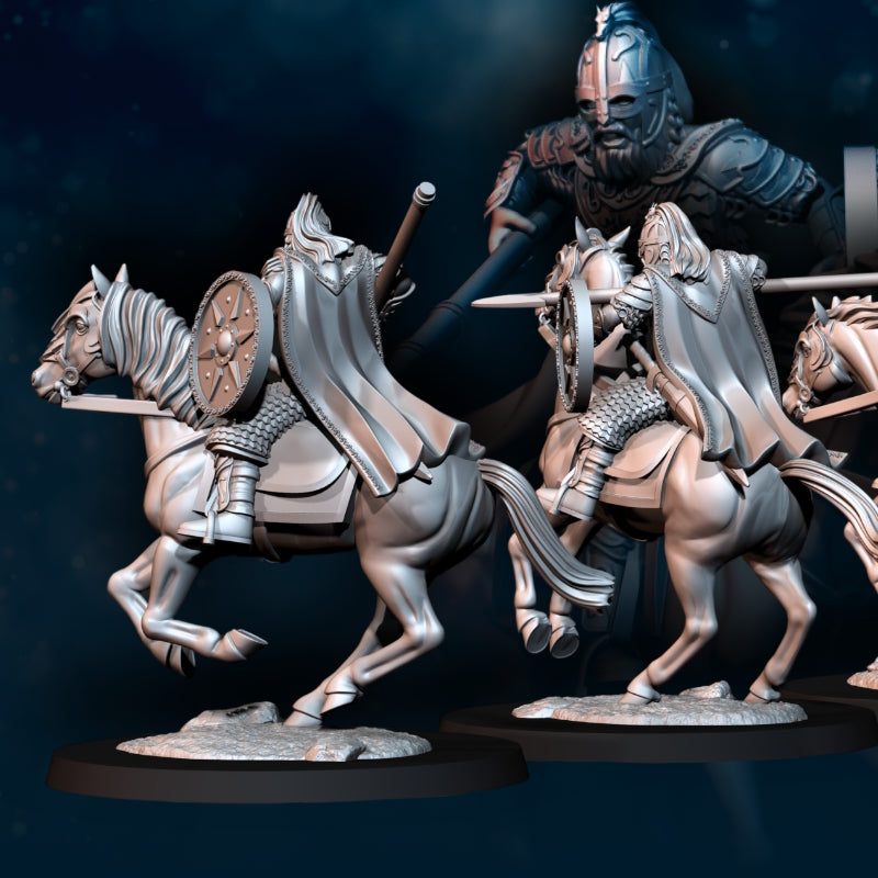 West Humans Royal Guard Mounted Alternate Poses - Davale Games – HammerLine
